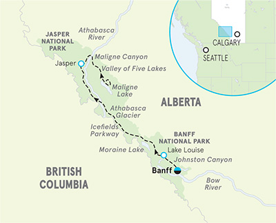 Banff to Jasper Family Adventure Tours - Older Teens & 20s