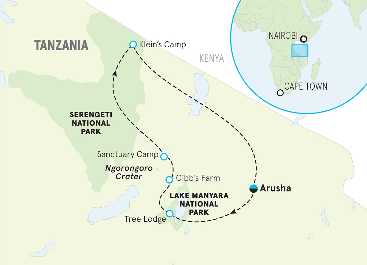 Lake Manyara National Park Map