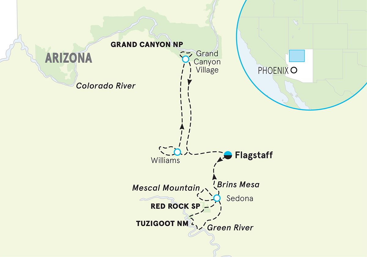 Sedona & Grand Canyon Adventure Tour| Backroads Active Travel