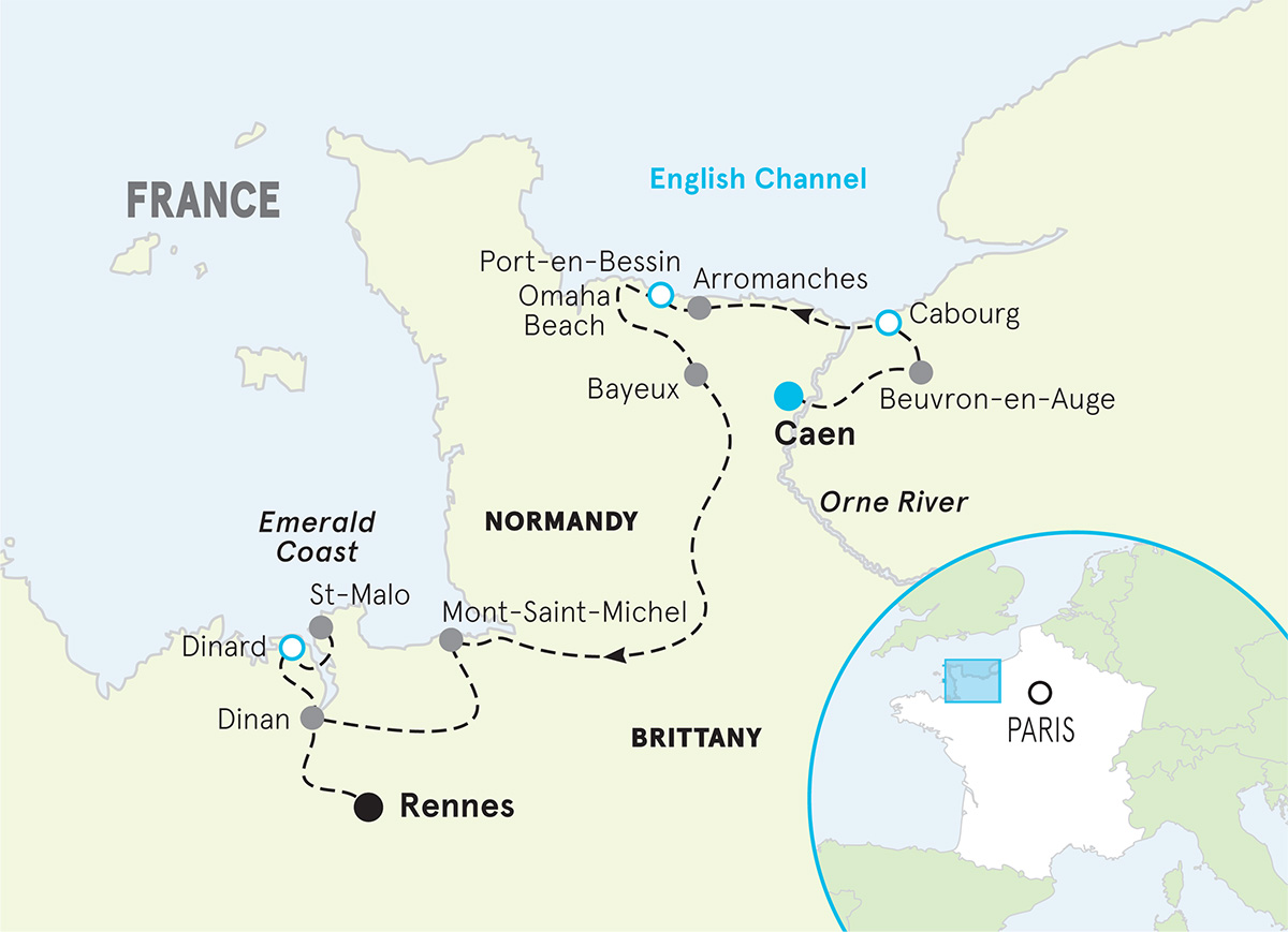 Normandy & Brittany Bike Tour: Premium Hotels | Backroads Cycling Vacations